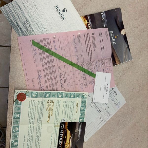 Ventage Men's Rolex Oyster Perpetual Datejust W Paperwork 1985 Black ...