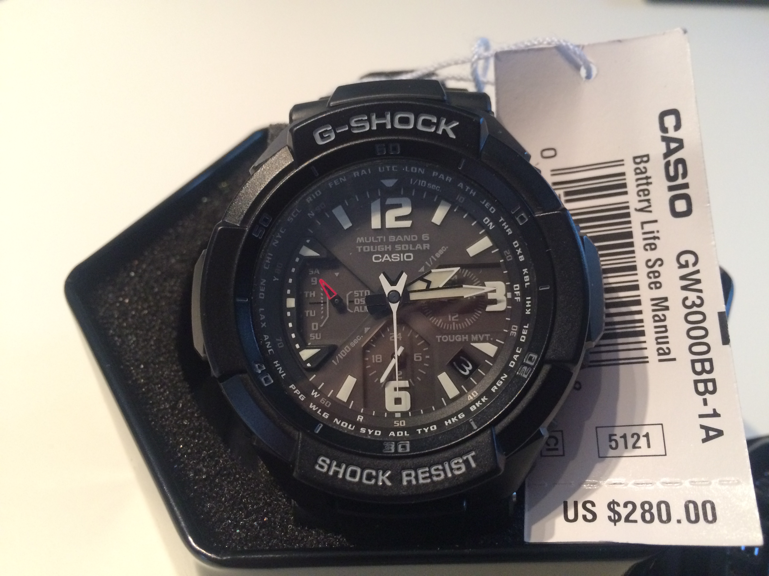 Casio G-Shock GW3000BB-1A atomic solar watch, great condition, 2 Straps ...