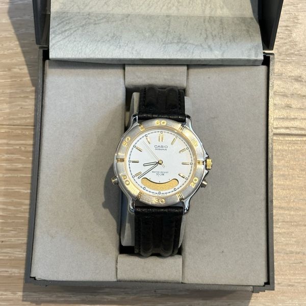 90's Vintage Casio OCEANUS AW-502 388 Diver Ana-Digi 100m Mens Watch ...