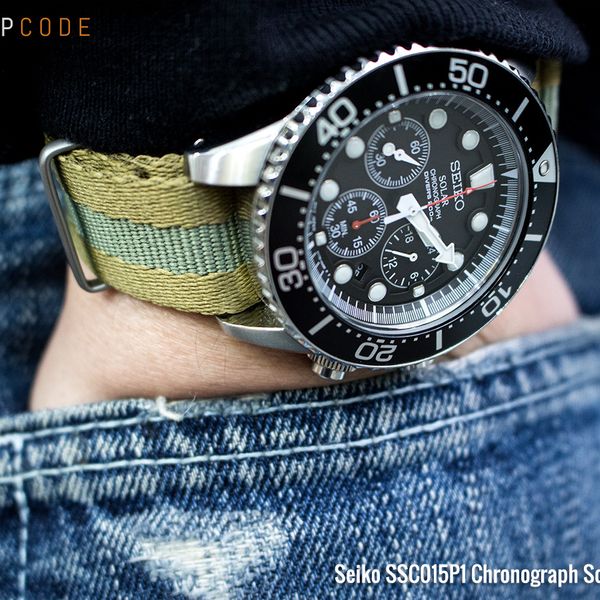 FS: Strapcode MiLTAT straps, Military Look for SEIKO Solar SSC015P1 ...