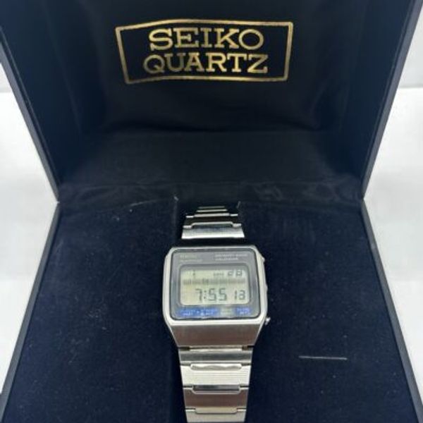 Vintage Seiko M354-5010 James Bond Moonraker Memory Bank Calendar Watch ...