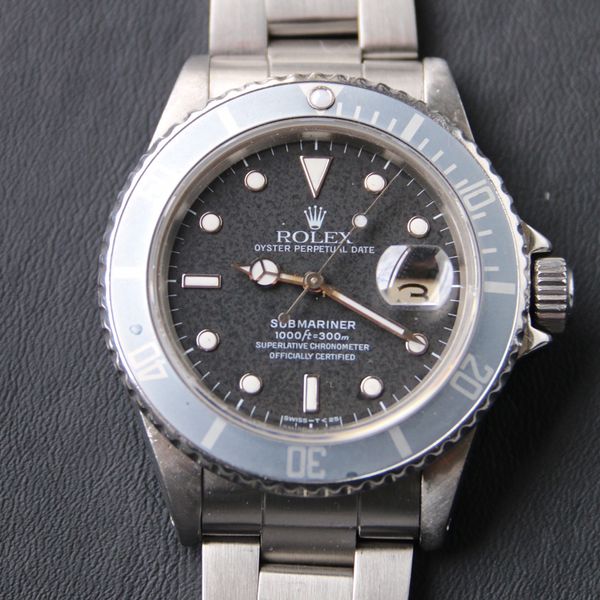Rolex Submariner 16800 - Ghost Bezel - Matte Dial - Stardust Dial ...