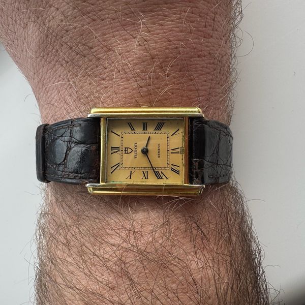 Tudor 9504 Vintage watch tank original roman numerals | WatchCharts ...