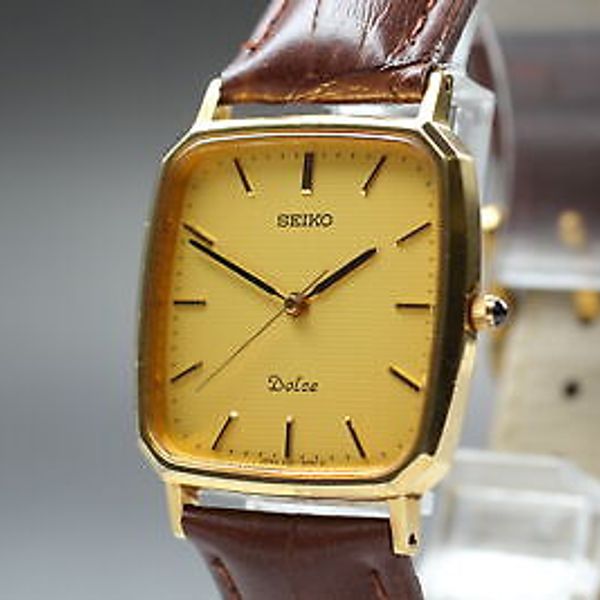 [Near MINT] Vintage SEIKO Dolce 5E31-5A80 New Band Tank Shape Watch From JAPAN | WatchCharts ...