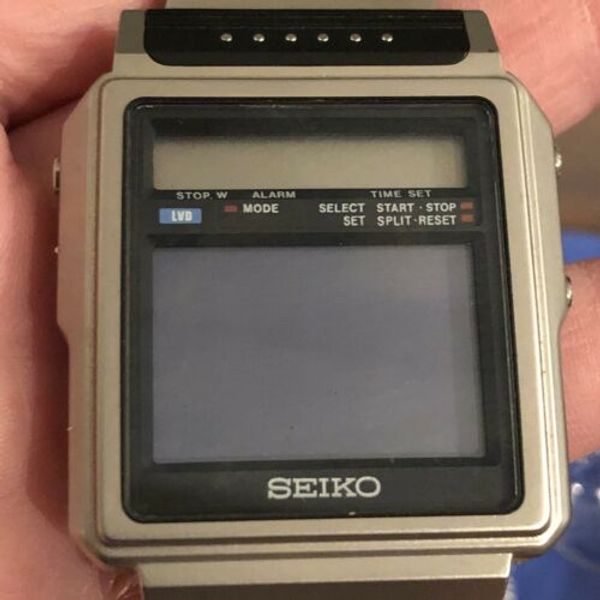 Vintage 1983 SEIKO TV Watch JAMES BOND 007 Roger Moore Octopussy ...