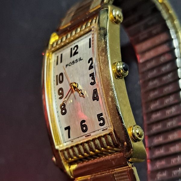 FOSSIL Curvex Curved Quartz Tank Watch As Shown! | WatchCharts Marketplace