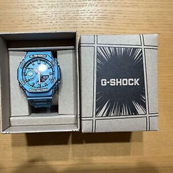 Casio G-SHOCK MANGA THEME GA-2100MNG-2AJR Men's Watch Octagon Blue | WatchCharts Marketplace