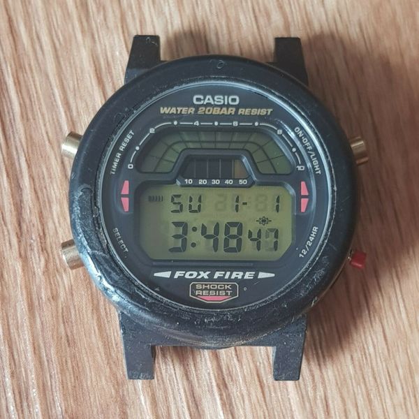 Vintage Casio G-Shock Japan Fox Fire 1548 DW-8700 Digital Watch ...