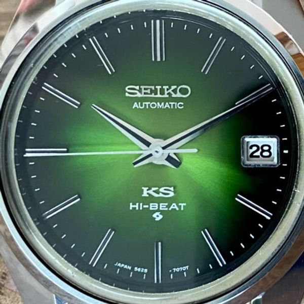 SERVICED Vintage August 1979 GREEN King Seiko KS 5625-7000 Grammar of Design | WatchCharts ...