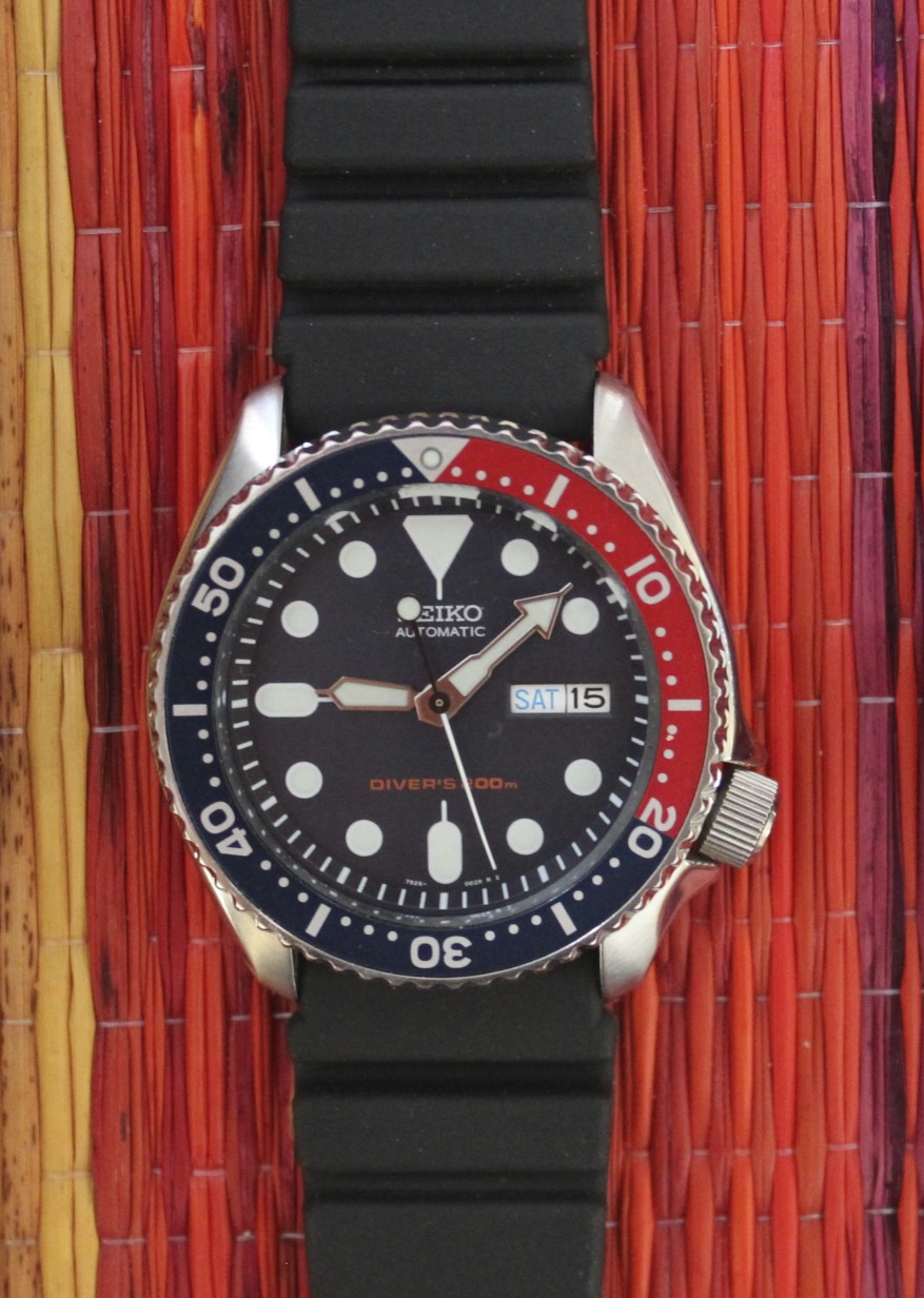 Seiko SKX009 (Pepsi Diver) with stripped crown tube -- $95 shipped ...