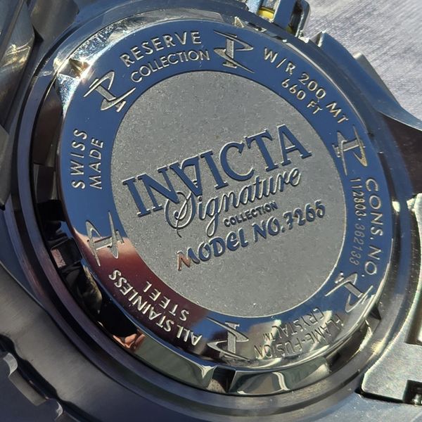 Invicta Reserve Signature Leviathan Model 7265, 13-Jewel Ronda 5050E on ...