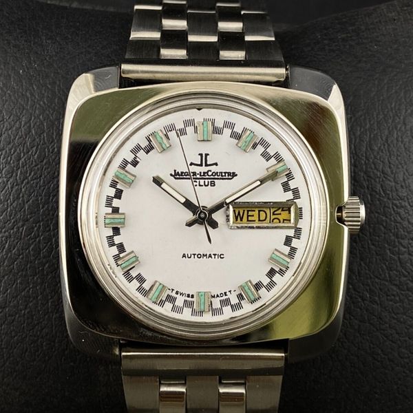 Vintage Swiss Made Jaeger Automatic Day Date Men's Wrist Watch ...