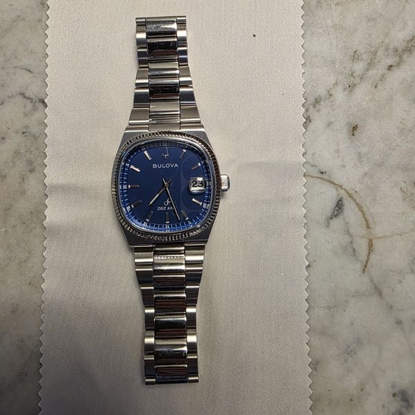 Bulova Super Seville Blue Dial Mens Watch 96B440 | WatchCharts Marketplace