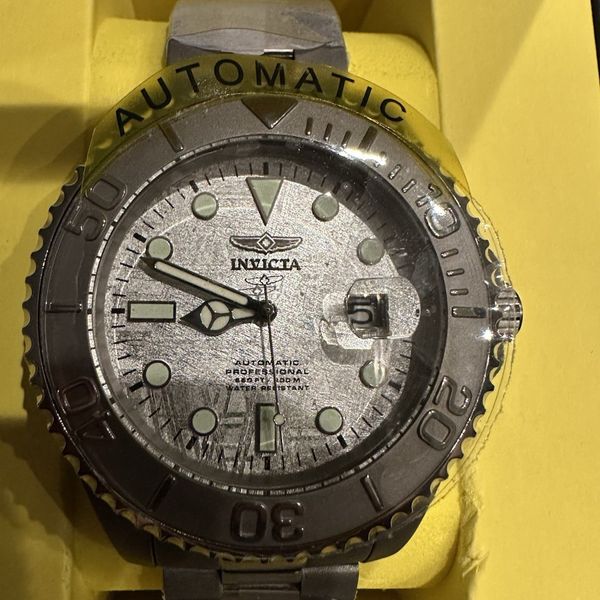 INVICTA 45673 TITANIUM GRAND DIVER AUTOMATIC WITH METEORITE DIAL ...