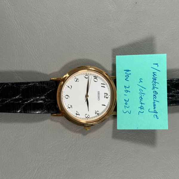 [WTS] Seiko Selection SCDP030 7N01 Gold Tone White Dial Quartz - $95 ...