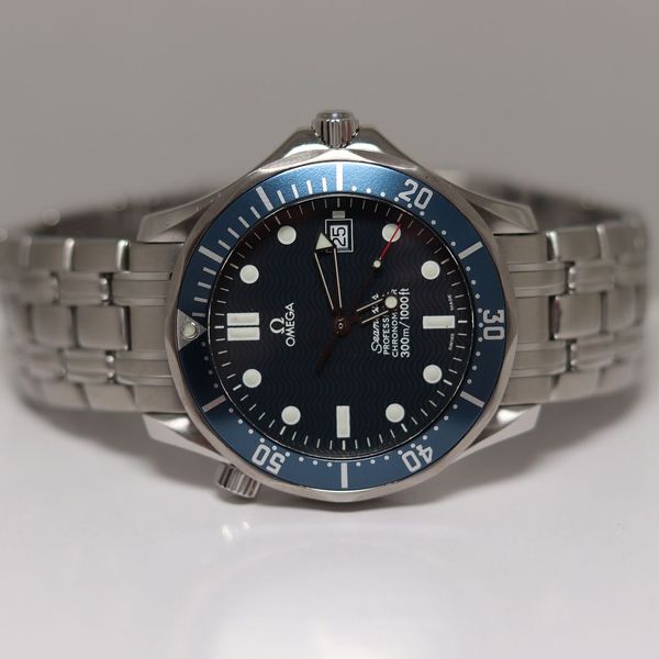 [$2,595 USD] Omega Seamaster Pro 300M SMP 2531.80 Blue Wave Dial OG Bond 007 Full Size 41mm ...