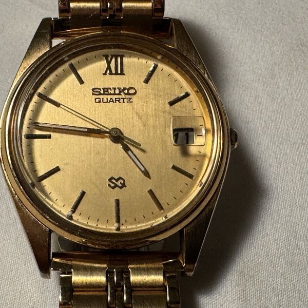 Vintage Seiko SQ 5Y22 Quartz Gold Wrist Watch Gold Tone As Is ...