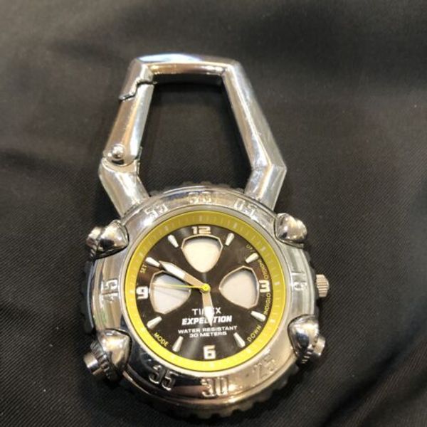 Timex Expedition A126-05 Two Tone Quartz Men's Carabiner Watch (needs ...