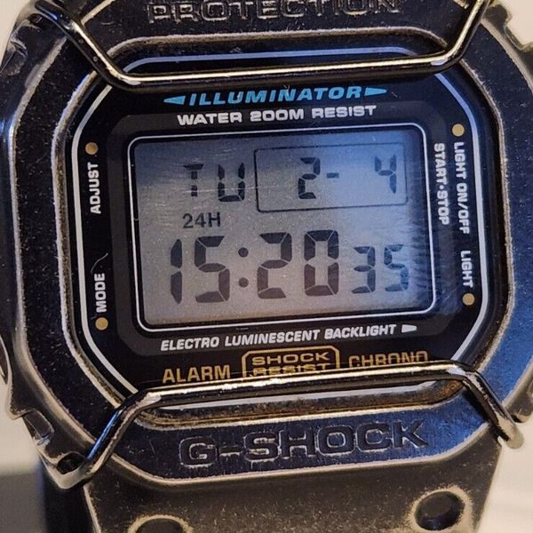 Casio G-Shock DW-5600e with Metal Distressed Case, Nato Strap and Bull ...