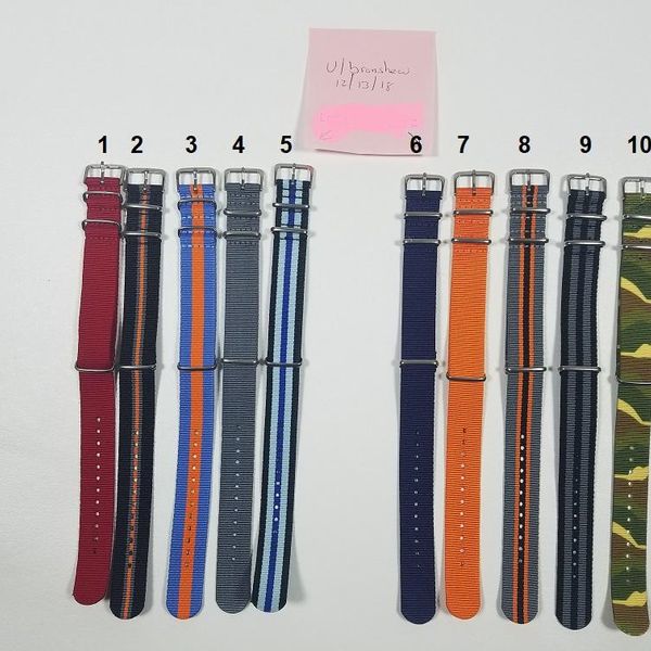 [WTS] NATO Straps - Multiple Colors & Patterns - | WatchCharts