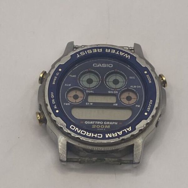Rare Vintage (1990) Casio DW-7300 *Quatro Graph* Japan LCD Watch Solo ...