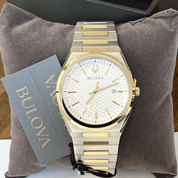 BULOVA Two-Tone CLASSIC Stainless Steel 39 mm Men's Watch - 98B424 MSRP ...