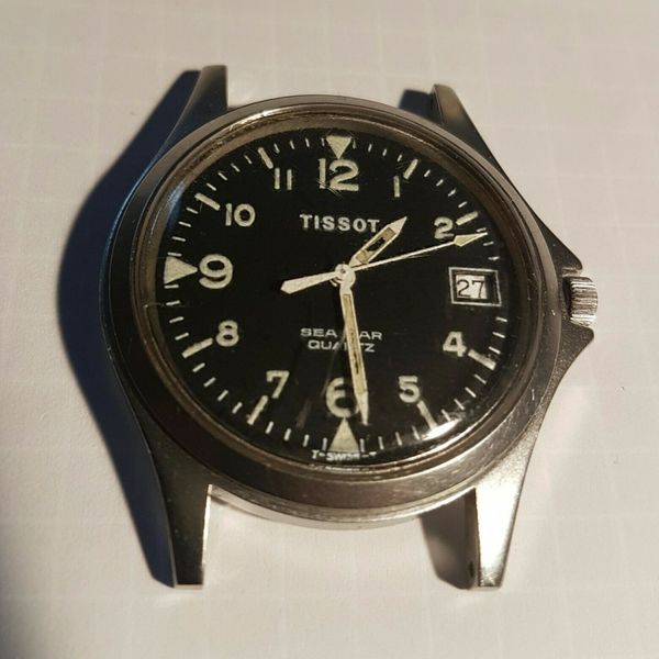 TISSOT Seastar Quartz - Black Dial - Date function - ETA 555.112 ...