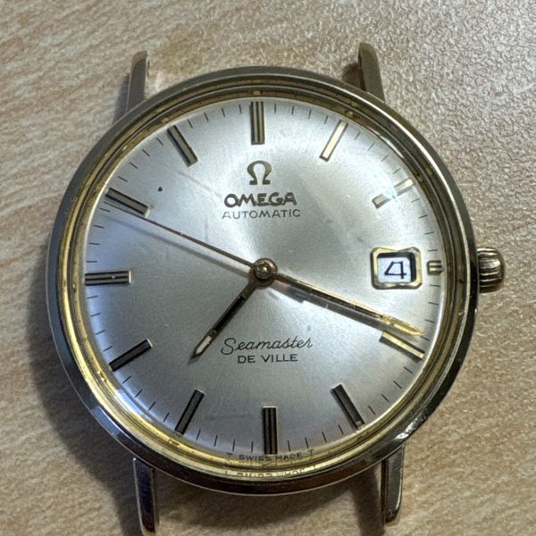 Men's 34mm 14k Gold SS Watch Omega Seamaster DeVille Automatic Award ...