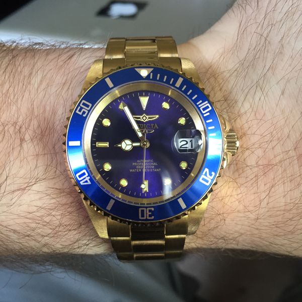 [WTS] Invicta Gold Sub Homage $60 Shipped | WatchCharts Marketplace