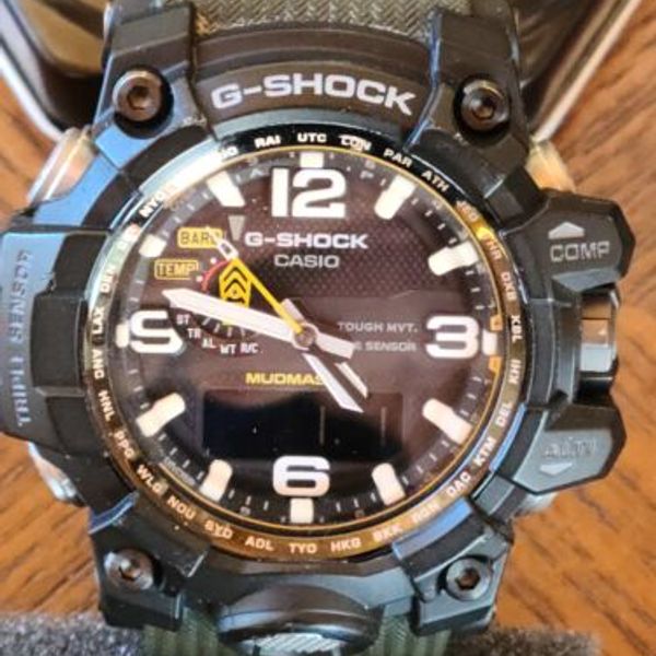 Casio G-Shock Mudmaster GWG-1000 5463 with Green Band. | WatchCharts ...