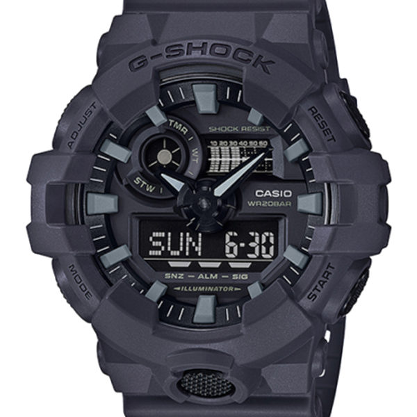 Casio Men's XL Series G-Shock GA-700UC-8ACR Shock Resistant Resin Matte ...