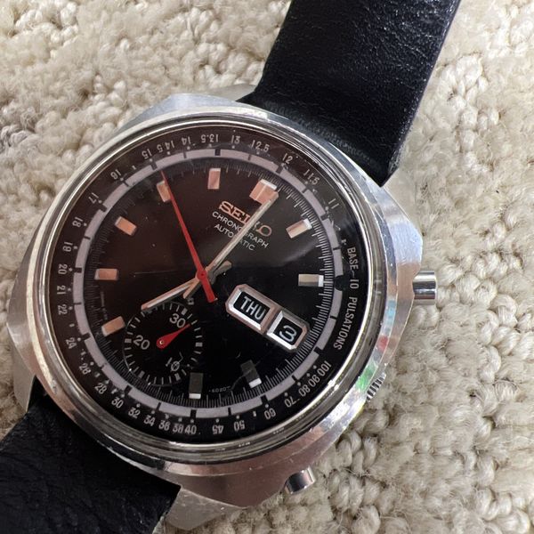 Vintage Seiko 6139-6022 chronograph automatic Doctors watch Pulsations ...