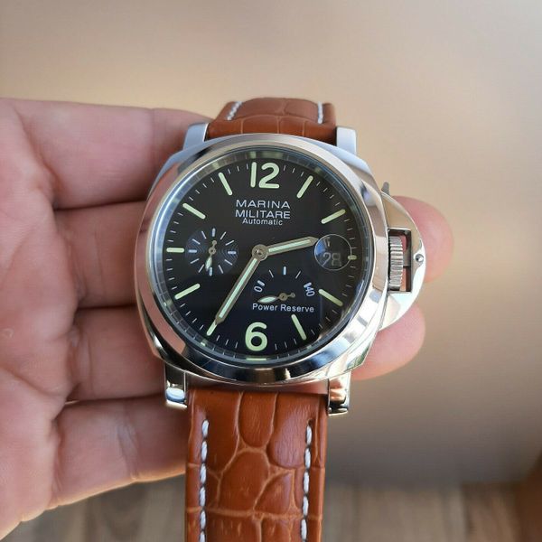 Marina Militare Automatic 44mm Luminor Power Reserve Steel Watch ...