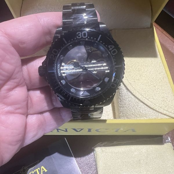 Invicta Pro Diver Mechanical Men's Watch w/ Abalone Dial - 47mm, Black ...
