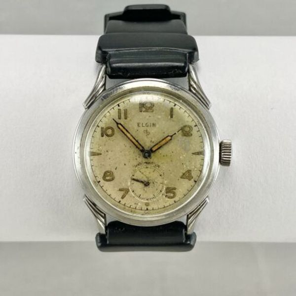 Vintage Elgin Shockmaster Wristwatch Mechanical Movement Durapower ...