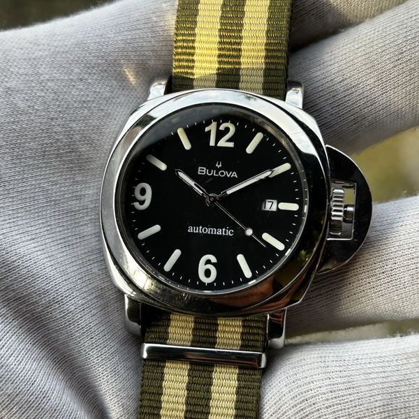 Bulova Homage Panerai Rare Watch Vintage Diver Military Style ...