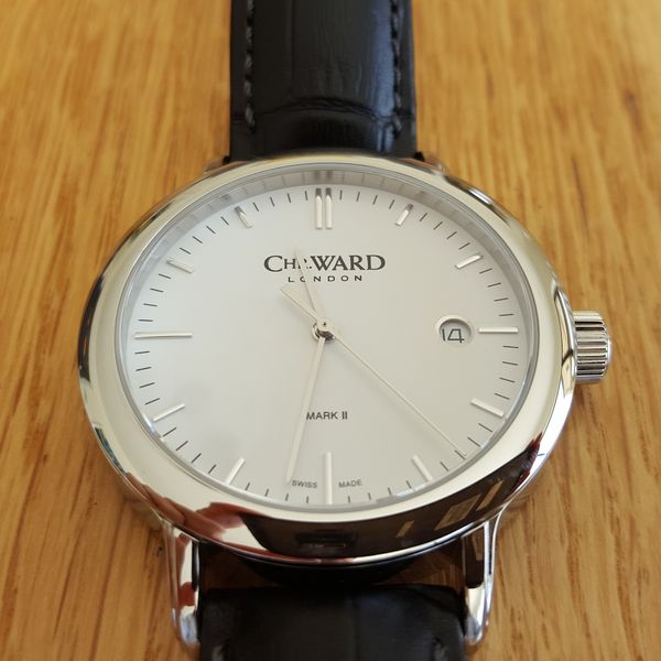 SOLD: Christopher Ward C5 Malvern Quartz MKII White Dial Black Strap ...