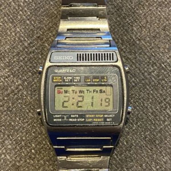 Vintage Seiko Quartz LC Digital Watch A159-4039-G | WatchCharts Marketplace