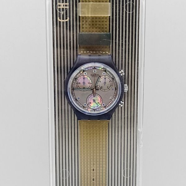 Swatch Chrono SCN401 Pearl Frame 1994 NOS - Vintage Original - Swiss ...