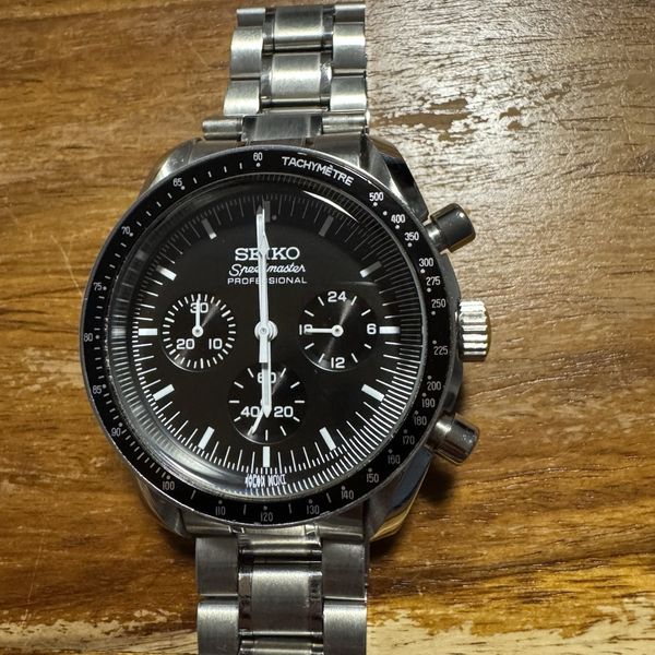 Seiko Speedmaster Mod Black VK63 Stainless Steel 40mm | WatchCharts ...
