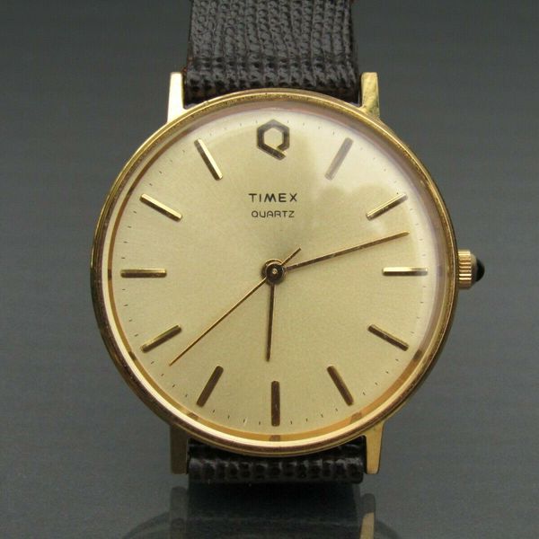 Vintage Rare 1982 Timex Quartz Q Series Men's Dress Watch | WatchCharts