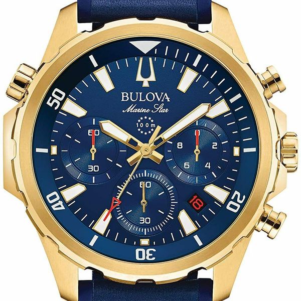 Bulova 97B168 Marine Star Chronograph Men's Watch - Blue New ...