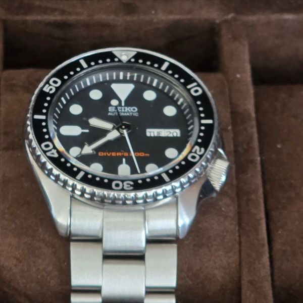 Seiko SKX007 Original - Includes Custom Made Wood Box and Rubber Strap ...