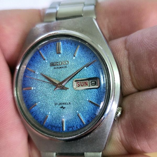 Vintage Original Seiko With Stunning Textured Tiffany-Blue Dial + Auto ...