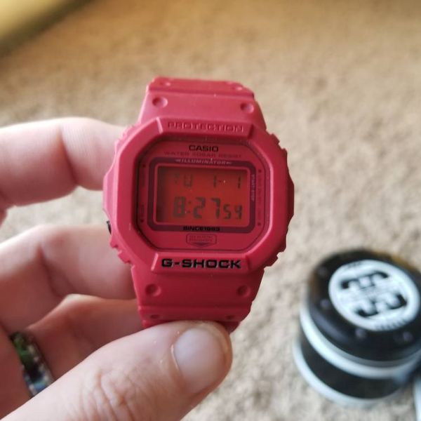 PRICE DROP G Shock .DW-5635C (5600) 35th anniversary Red Out ...