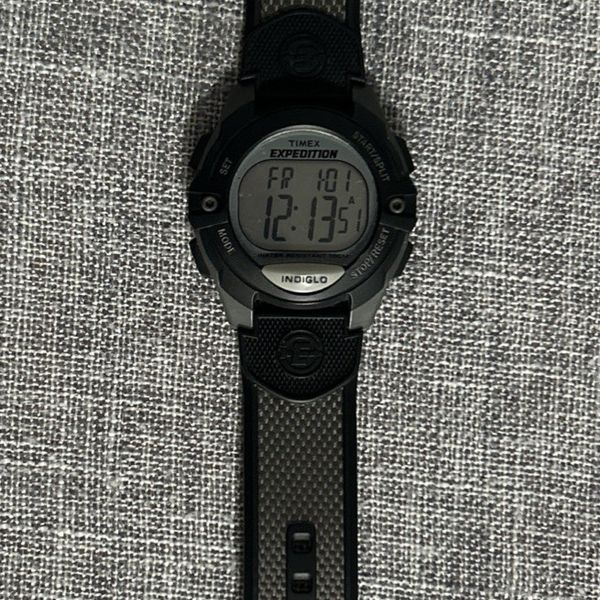 Timex Expedition Men's Digital Watch 42MM Indiglo With Compass 8.5" New ...