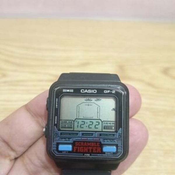 Vintage Casio Game Watch GF-2 Scramble Fighter - Working | WatchCharts ...