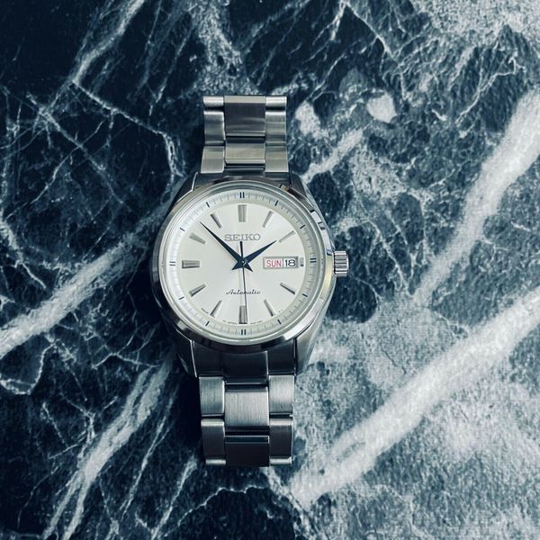 Seiko SARY055 PRESAGE Mechanical Automatic Men's Watch - Silver WITH ...