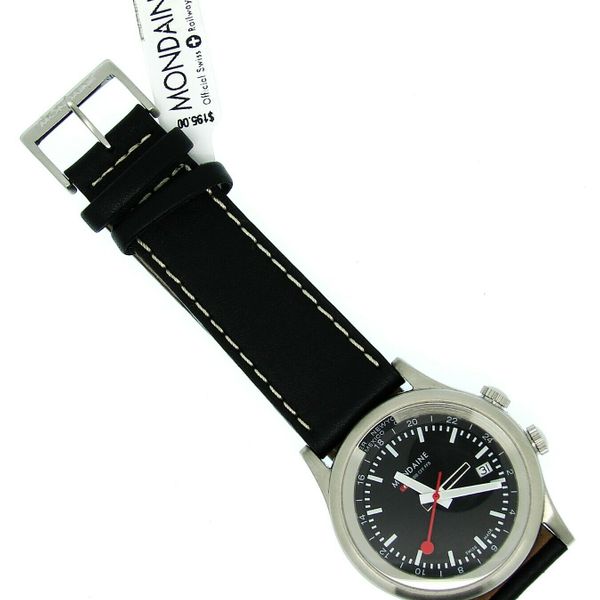 Mondaine Official Swiss Railway Watch SBB CFF FFS 30308 - 2nd Time Zone ...