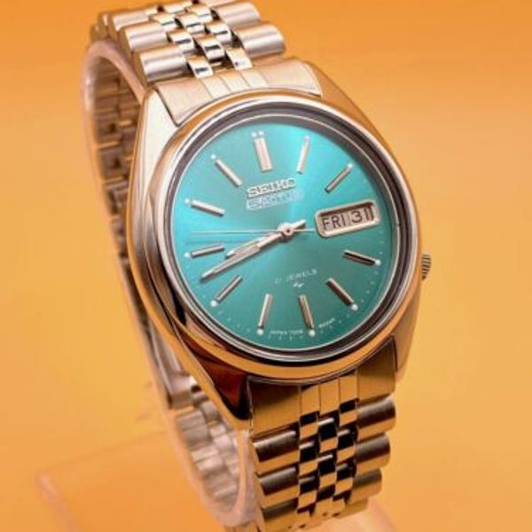 Rare Seiko 6309 Automatic Movement Men's watch|Sea Green Dial |Day-Date ...